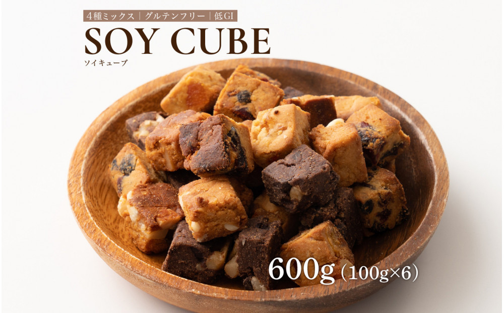 ソイキューブ 4種ミックス 600g(100g×6袋) | JTBのふるさと納税サイト [ふるぽ]